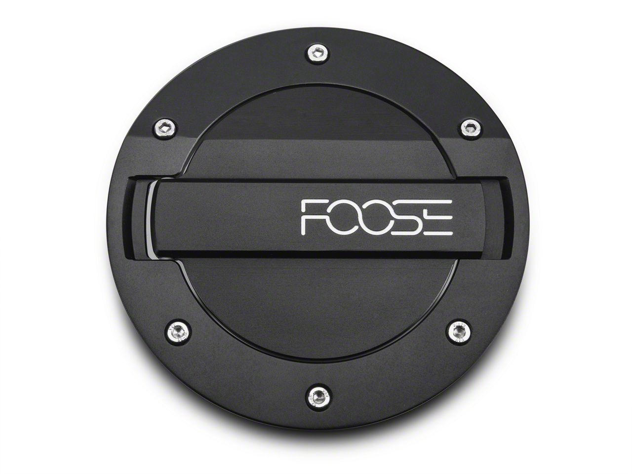 MMD by FOOSE Mustang Black Billet Aluminum Fuel Door w/ FOOSE Logo ...