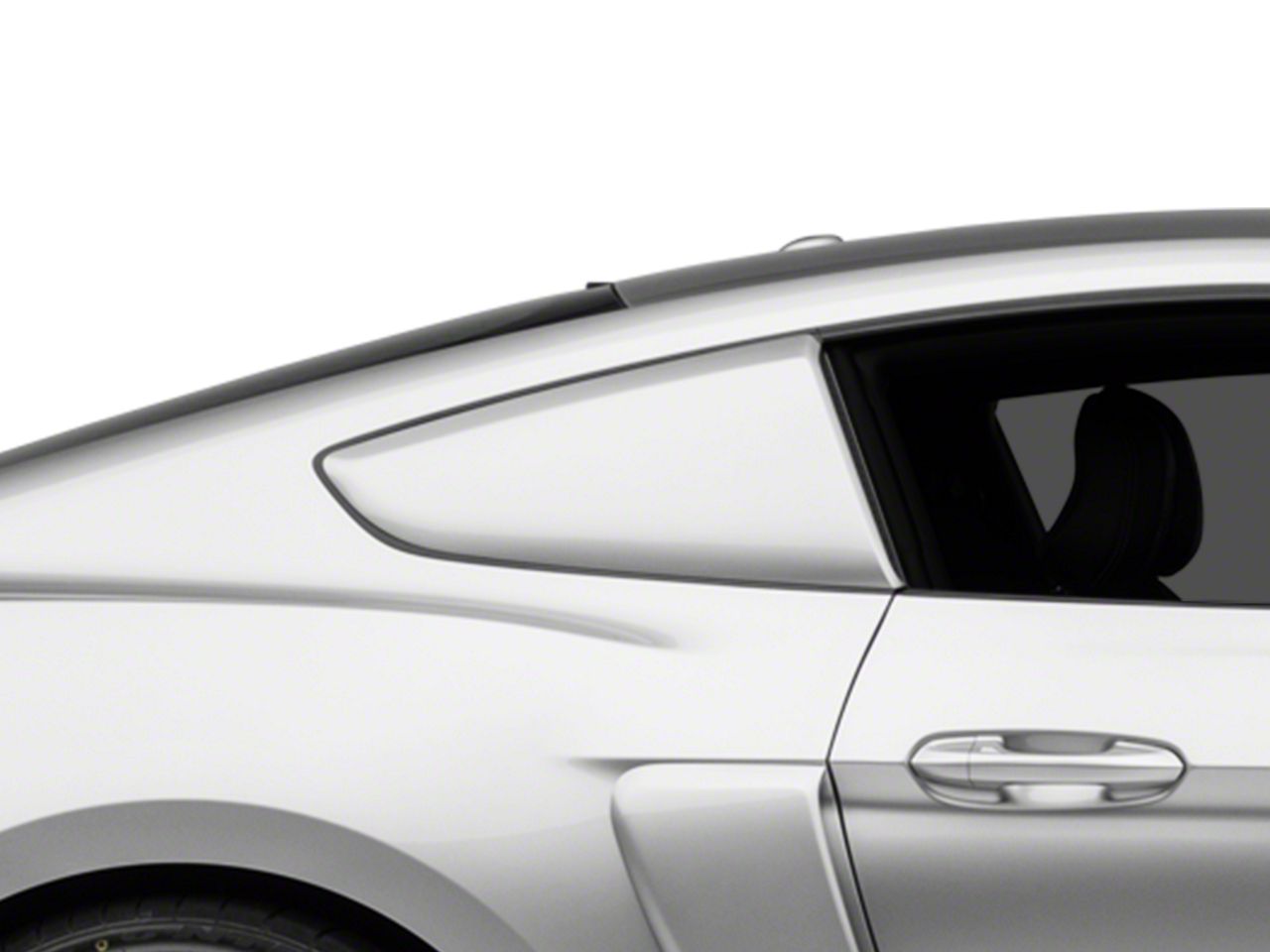 MMD by FOOSE Mustang Classic Quarter Window Scoops; Pre-Painted 387386 ...