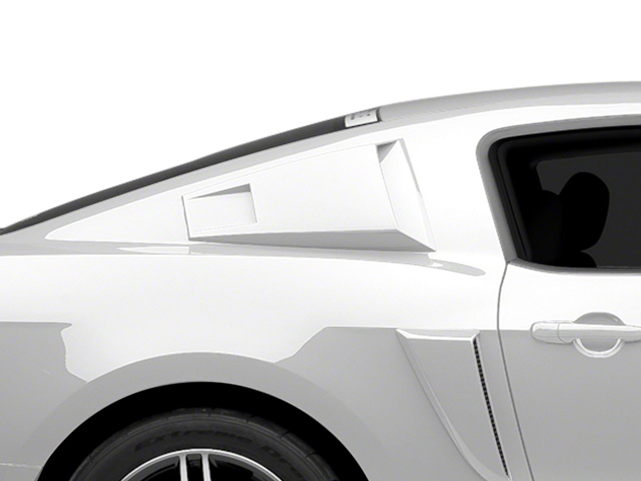MMD Mustang Eleanor Style Window Scoops; Pre-Painted 427867 (05-14 ...