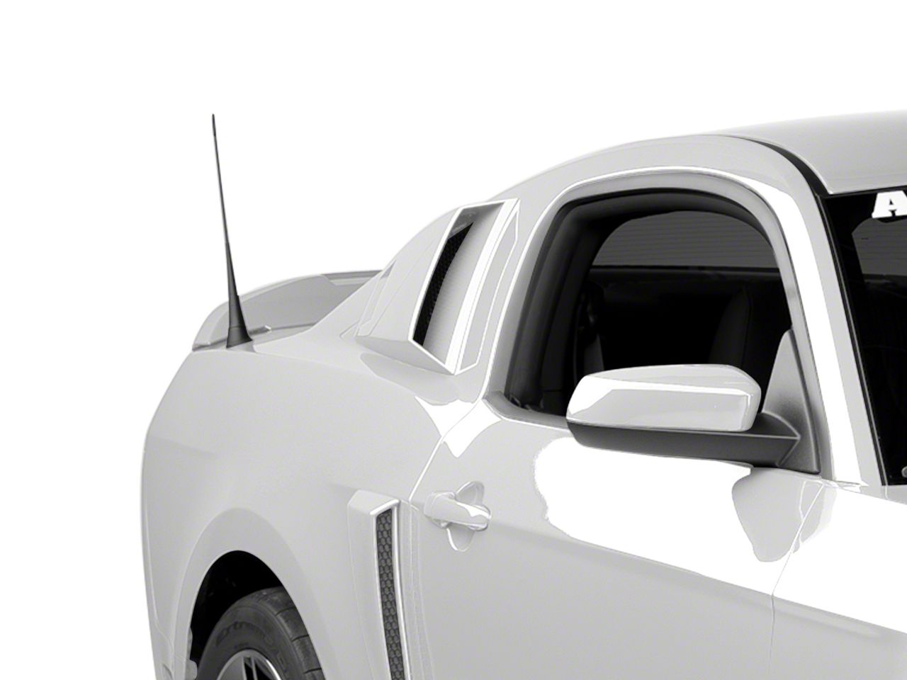 MMD Mustang Eleanor Style Window Scoops; Pre-Painted 427867 (05-14 ...