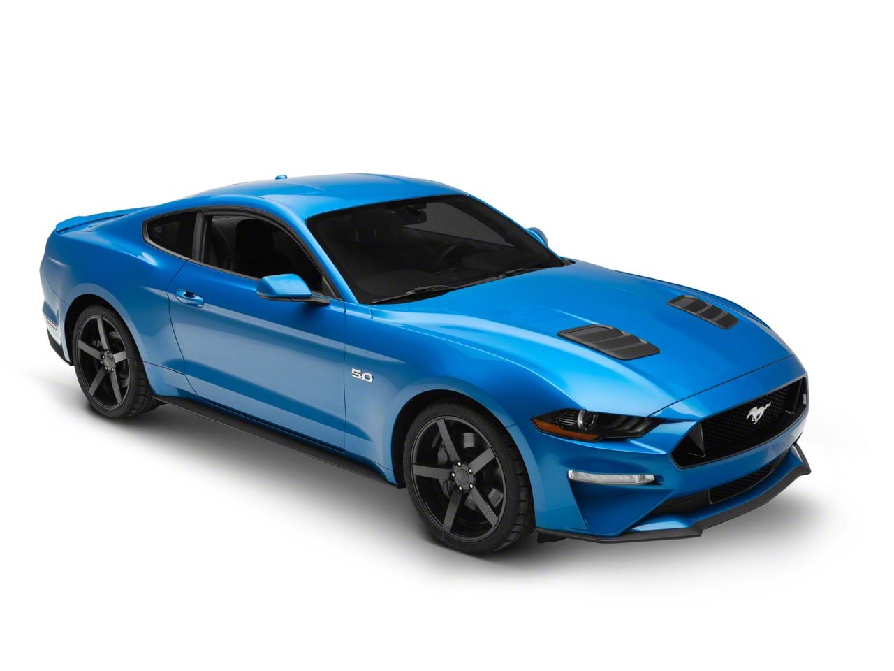 MMD Mustang Hood Vents; Satin Black 438672-99 (18-23 Mustang GT ...