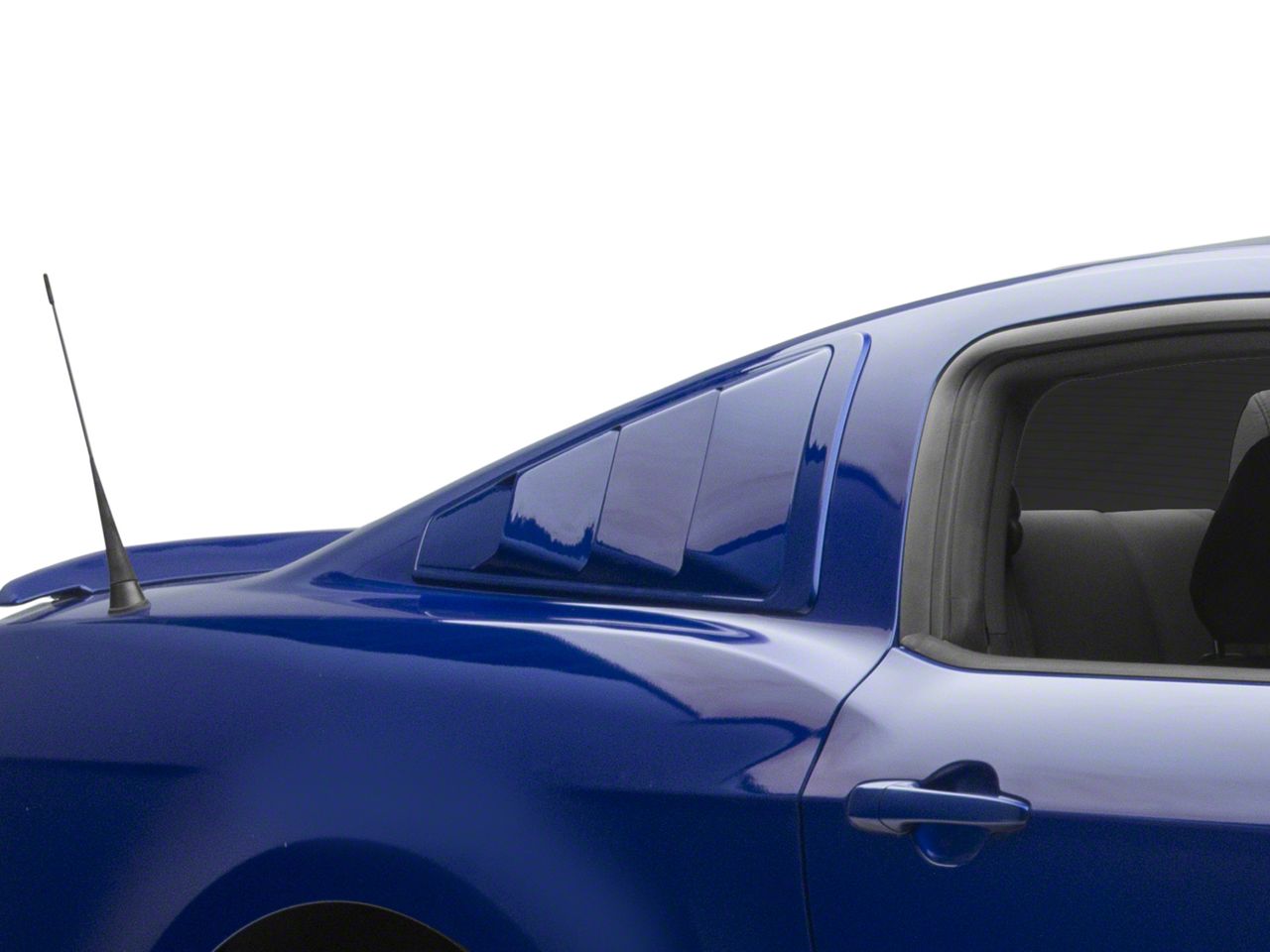 MMD Mustang Quarter Window Louvers; Pre-Painted 427866 (05-14 Mustang ...