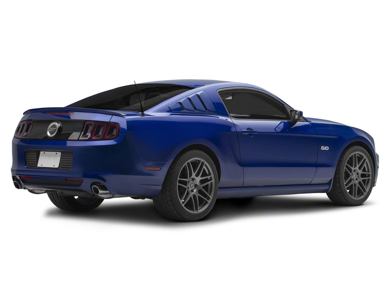 MMD Mustang Quarter Window Louvers; Pre-Painted 427866 (05-14 Mustang ...