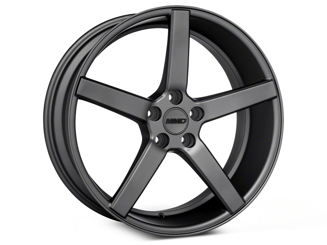 Mustang Staggered MMD 551C Charcoal 4 Wheel Kit; 20x8.5/10 (10-14 ...