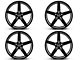 Mustang Staggered MMD 551C Matte Black 4 Wheel Kit; 20x8.5/10 (10-14 ...