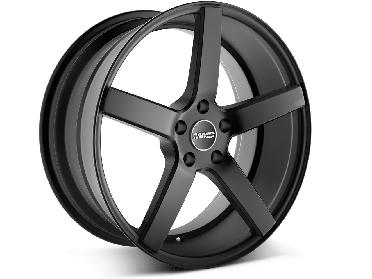 Mustang Staggered MMD 551C Matte Black 4 Wheel Kit; 20x8.5/10 (10-14 ...