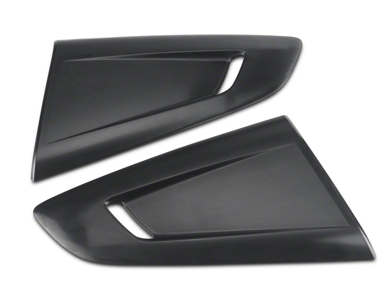 MMD Mustang Quarter Window Scoops; Pre-Painted 398376 (15-23 Mustang ...