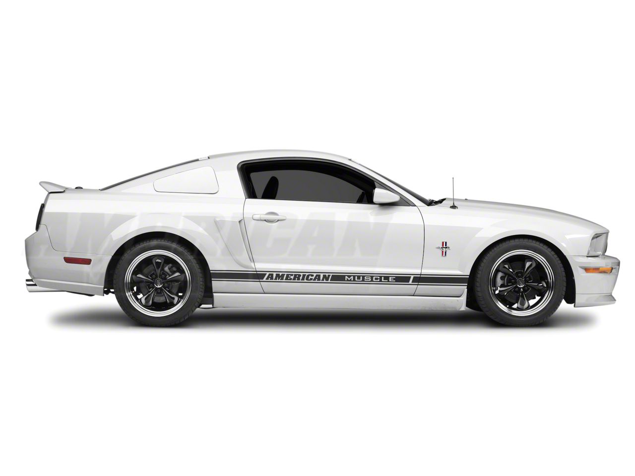 MMD Mustang GT350 Style Window Covers; Pre-Painted 71318 (05-09 Mustang ...