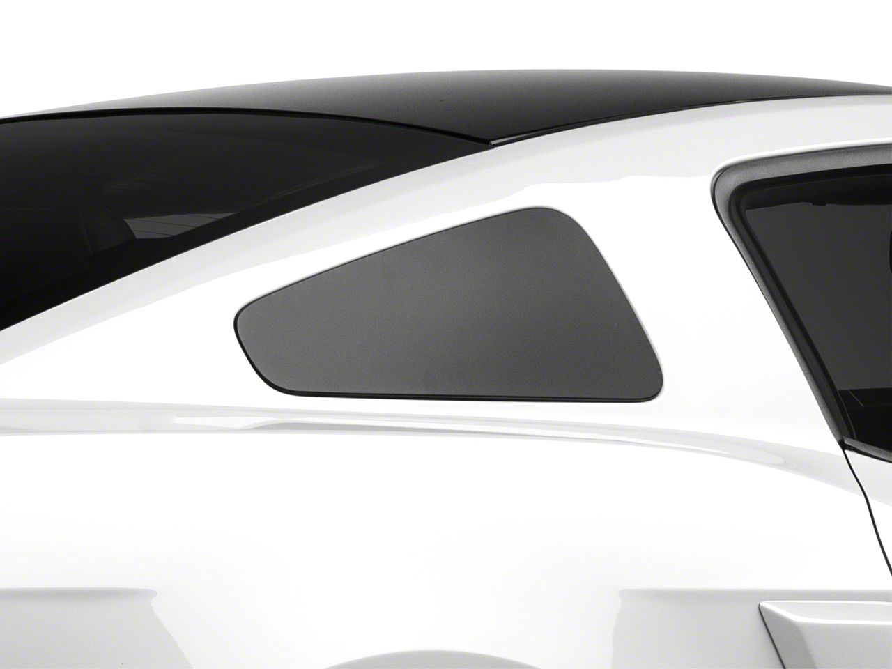 MMD Mustang GT350 Style Window Covers; Matte Black 71319-99 (10-14 ...