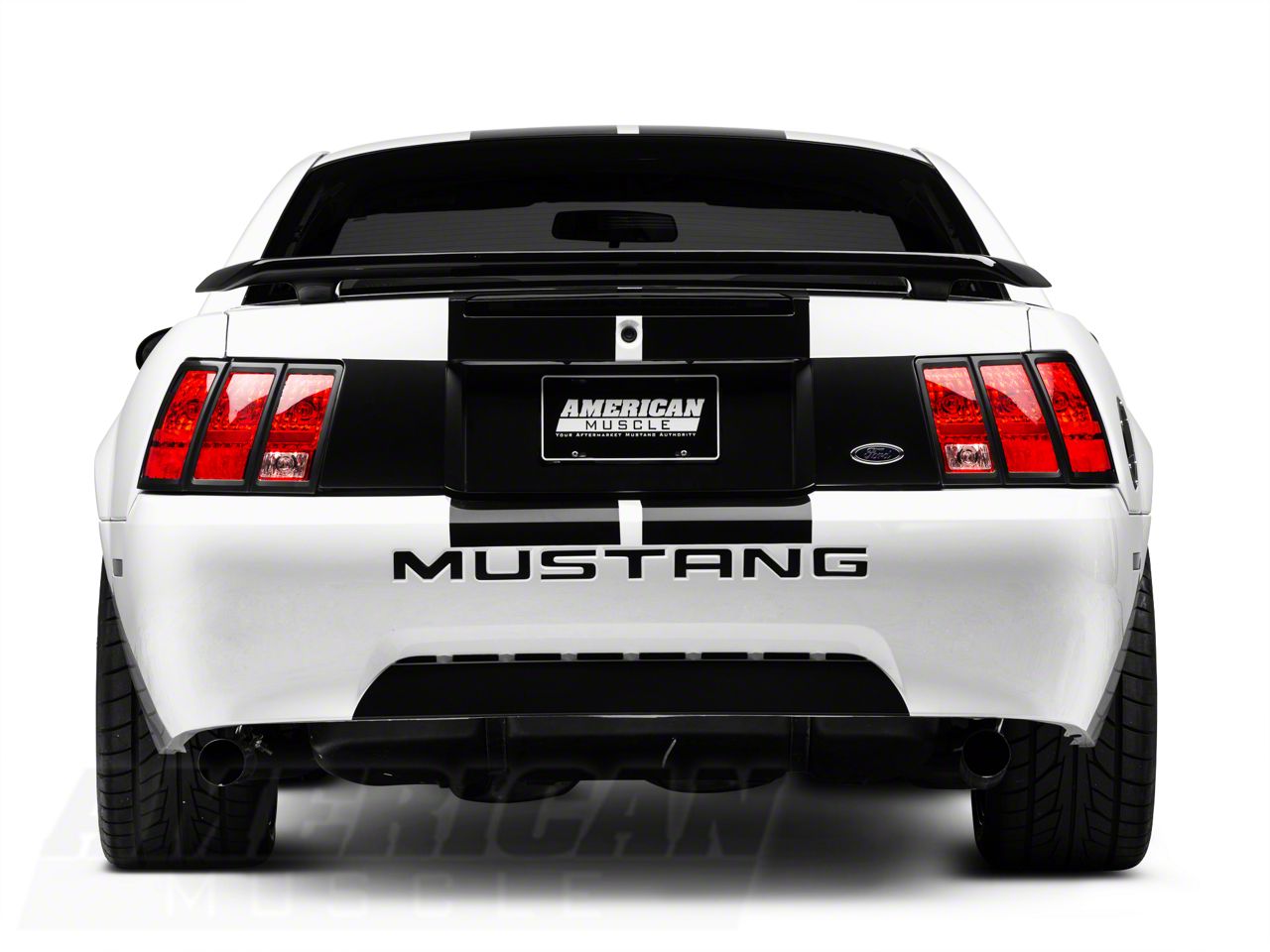 MMD Mustang Tail Light Trim; Matte Black 71325-99 (99-04 Mustang ...