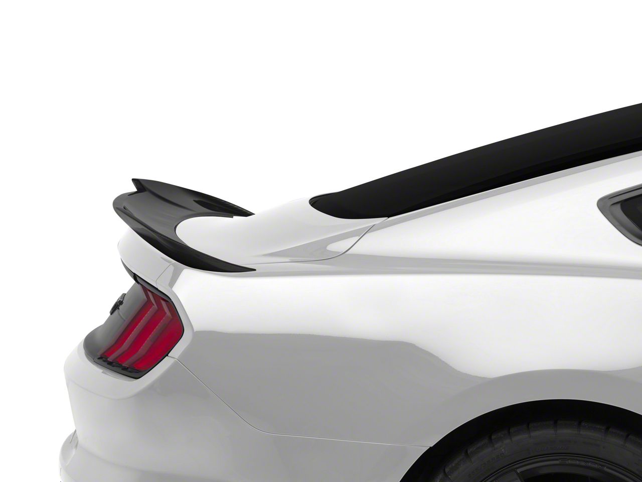 MMD Mustang V-Series Rear Spoiler; Carbon Fiber 406335 (15-22 Mustang ...