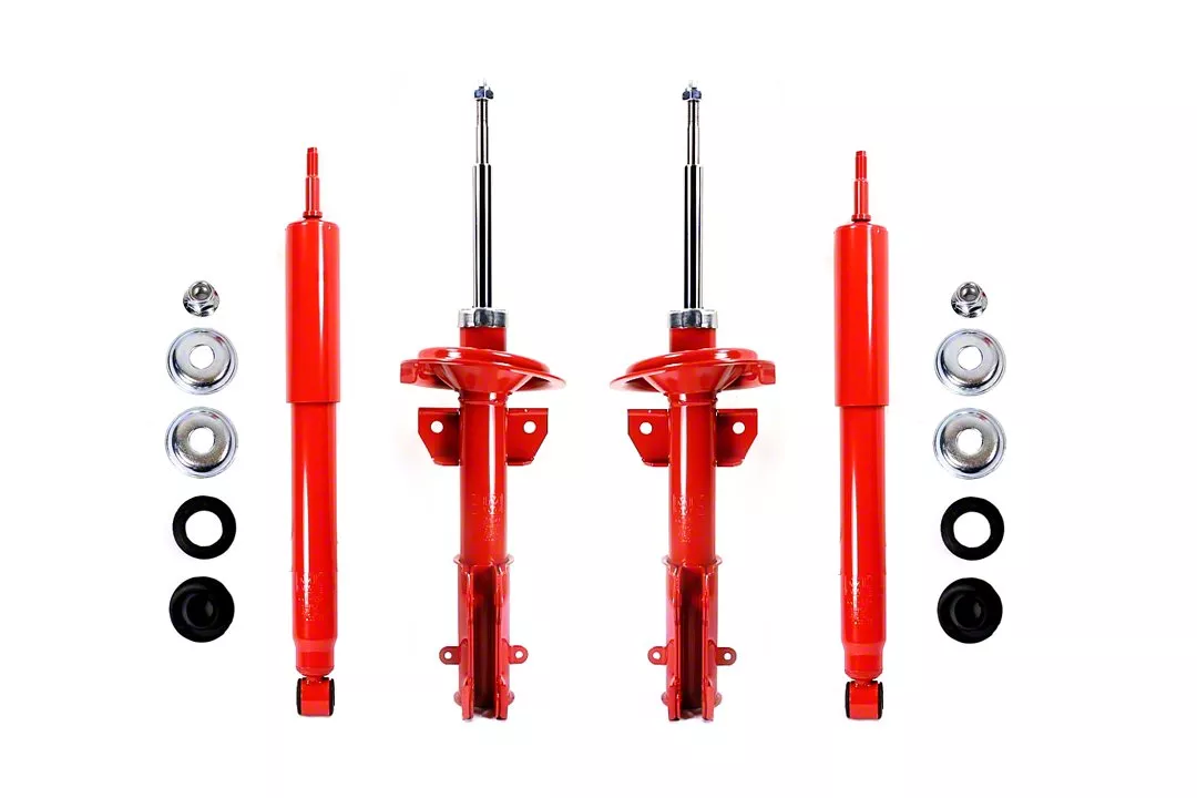 Mookeeh Mustang MK1 Stiff Shorter Front Struts and Rear Shocks MK1 ...