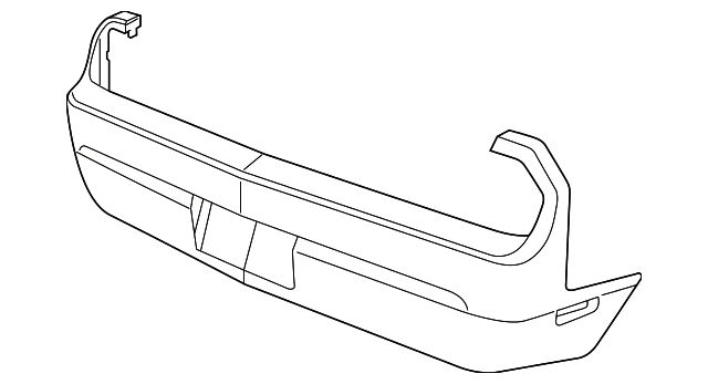 Mopar Challenger Rear Bumper Cover; Not Pre-Drilled for Backup Sensors ...