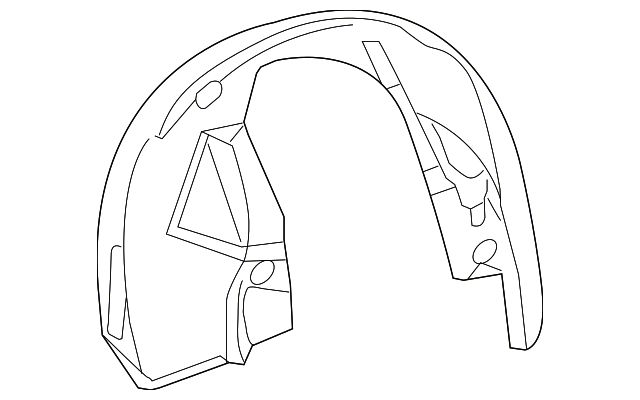 Mopar Challenger Fender Liner; Right 68259092AF (15-23 Challenger ...