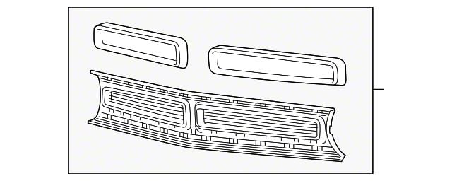 Mopar Challenger Grille; Assembly 68259754AD (15-23 Challenger) - Free ...