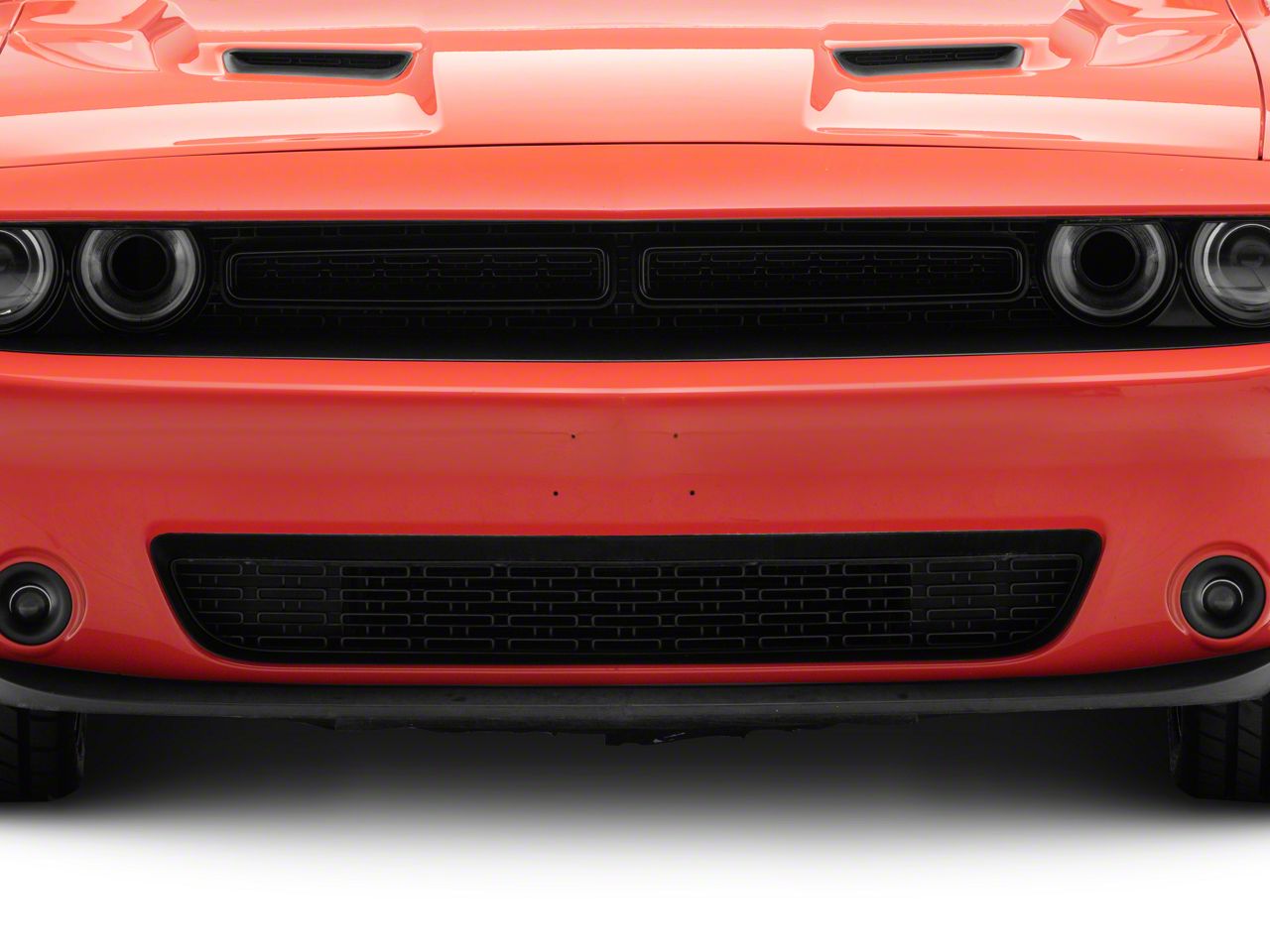 Mopar Challenger Radiator Grille with Trim Rings; Black 68262955AD (15 ...