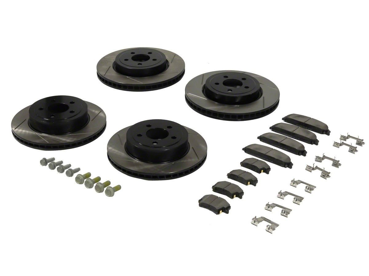 Mopar Challenger Performance Slotted Brake Rotor and Pad Kit; Front and ...