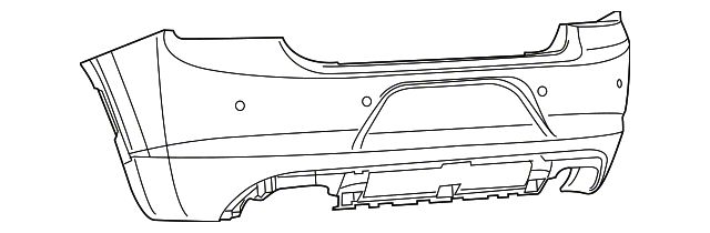 Mopar Charger Bumper Cover; Primered; With Parking Assist; Rear ...