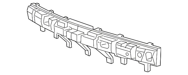 Mopar Charger Bumper Impact Absorber; Type1; Rear 57010467AB (11-14 ...