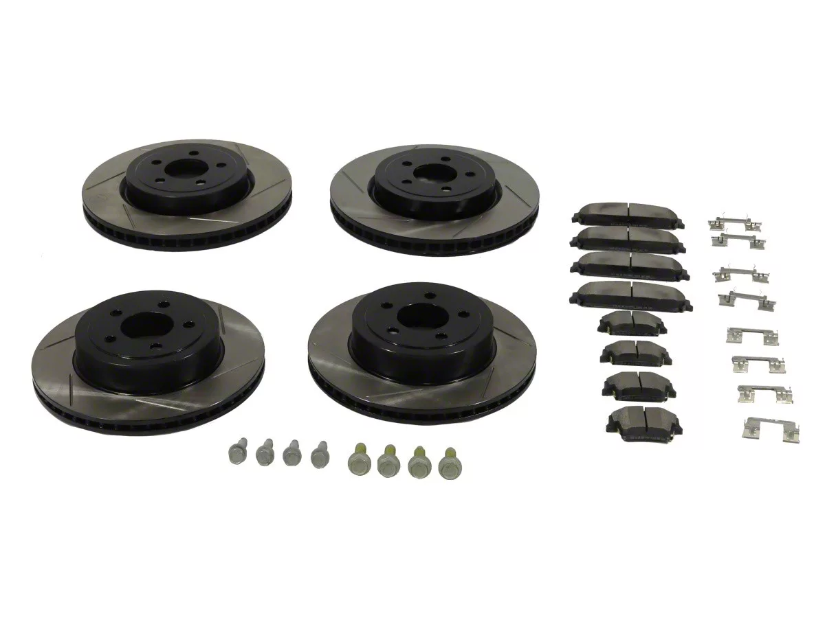 Mopar Charger Performance Slotted Brake Rotor and Pad Kit; Front and ...