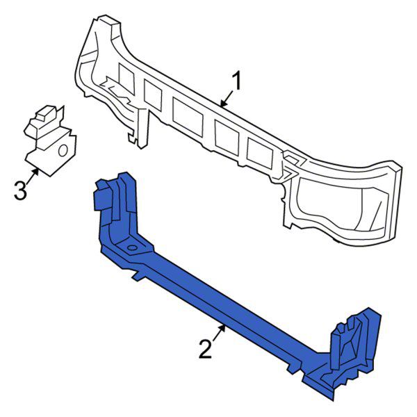 Mopar Charger Radiator Support; Lower 5065240AH (06-14 Charger) - Free ...