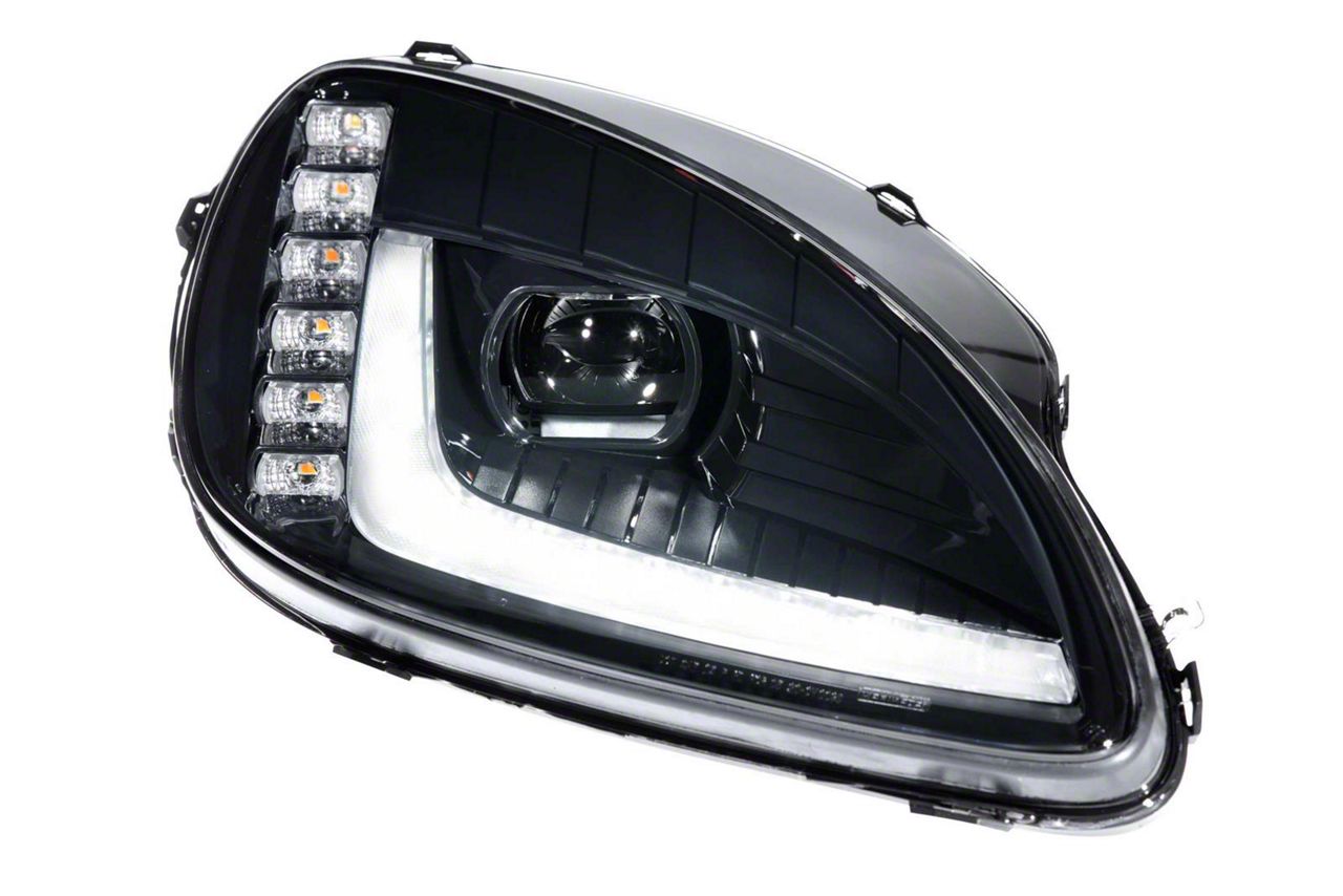 Morimoto Corvette XB LED Headlights; Black Housing; Clear Lens LF460.2 ...