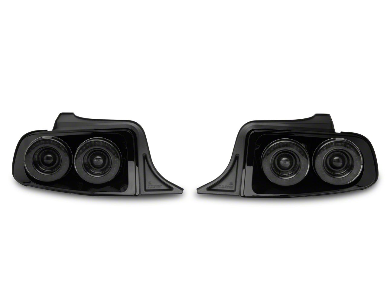 Morimoto Mustang XB LED Tail Lights; Black Housing; Smoked Lens LF422 ...