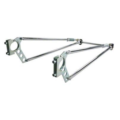 Moroso Challenger Bolt-On Round Tube Sprung Wheel-E-Bars; Chrome C2043 ...