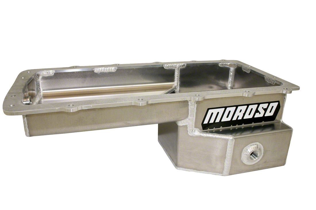 Moroso Mustang Drag Race Baffled Oil Pan; Rear T-Sump 20574 (94-10 ...