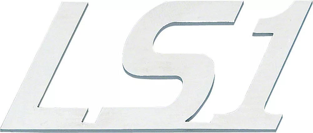 Camaro LS1 Emblem; Polished (Universal; Some Adaptation May Be Required ...