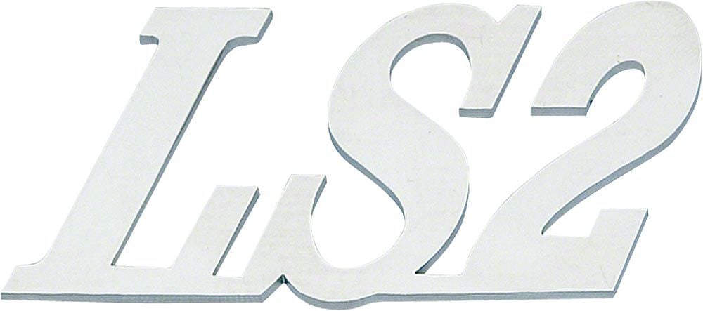 Camaro LS2 Emblem; Polished (Universal; Some Adaptation May Be Required ...