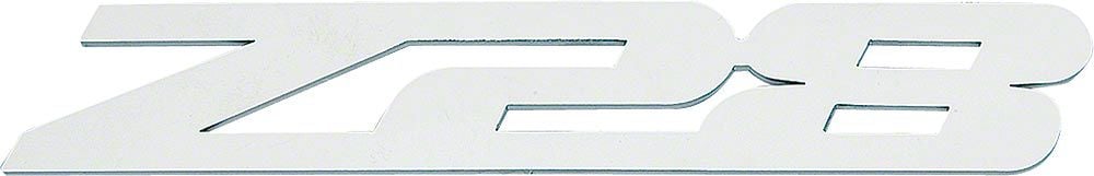 Camaro Z/28 Rear Panel Emblem; Polished (93-02 Camaro) - Free Shipping