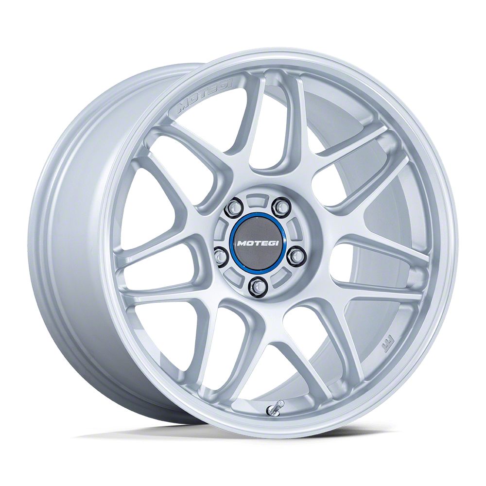 Motegi Mustang Tsubaki Hyper Silver with Machined Lip Wheel; 18x9.5 ...