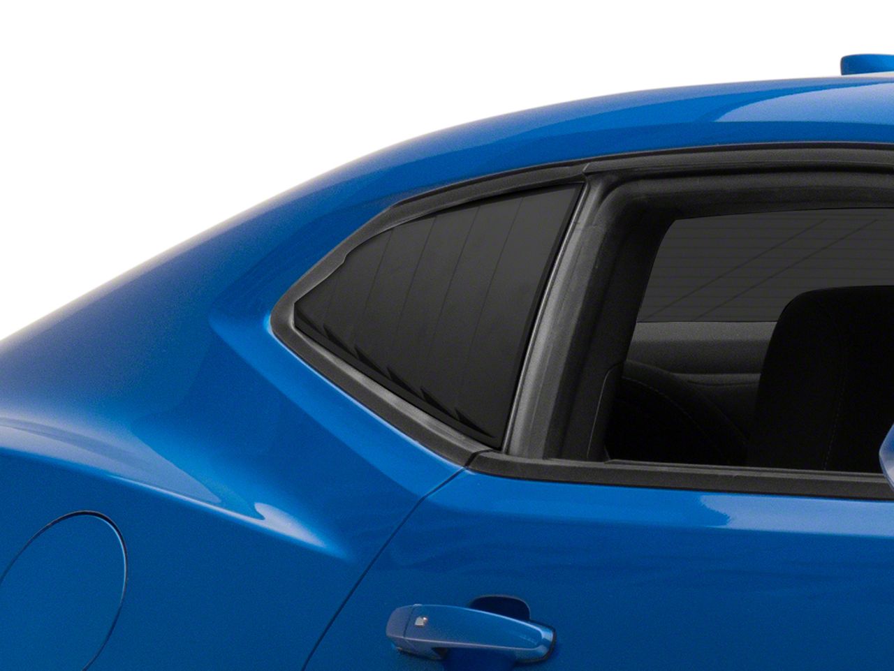 MP Concepts Camaro Quarter Window Louvers; Matte Black CC2001 (16-24 ...