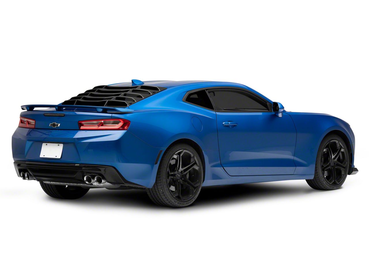 MP Concepts Camaro Rear Window Louvers; Matte Black CC2013 (16-24 ...