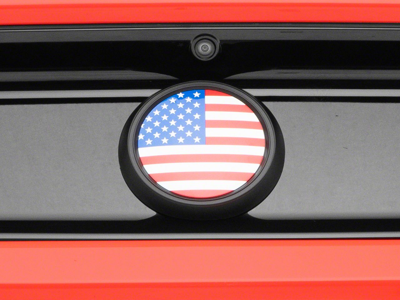 MP Concepts Mustang Decklid Panel Emblem; American Flag 410666 (15-23 ...