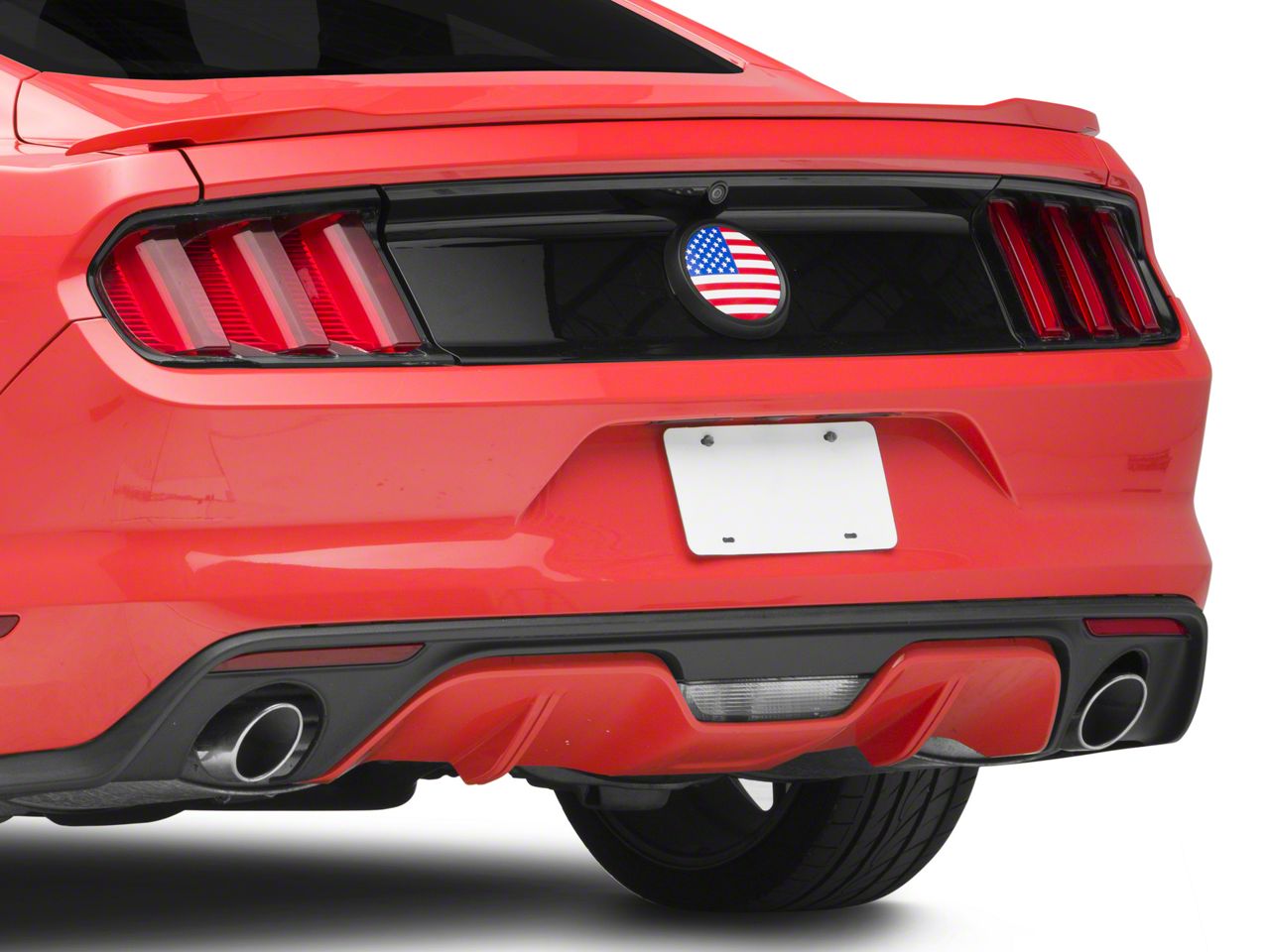 MP Concepts Mustang Decklid Panel Emblem; American Flag 410666 (15-23 ...