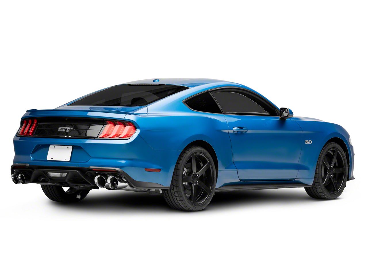 MP Concepts Mustang GT500 Style Rear Diffuser with Exhaust Tips 408763 ...