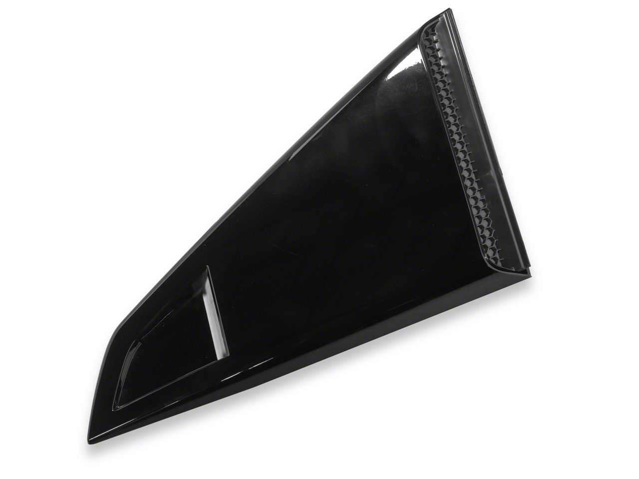 MP Concepts Mustang Quarter Window Scoops; Gloss Black 438404 (24-25 ...