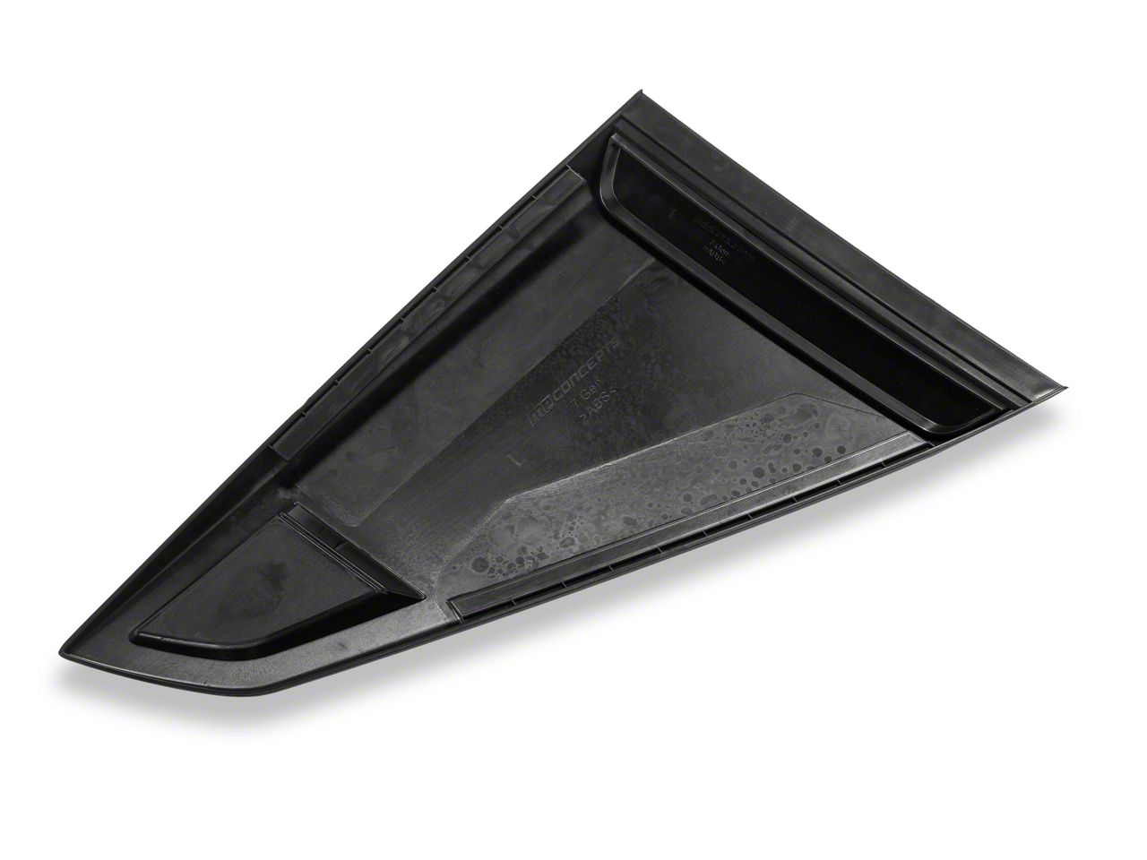MP Concepts Mustang Quarter Window Scoops; Gloss Black 438404 (2024 ...