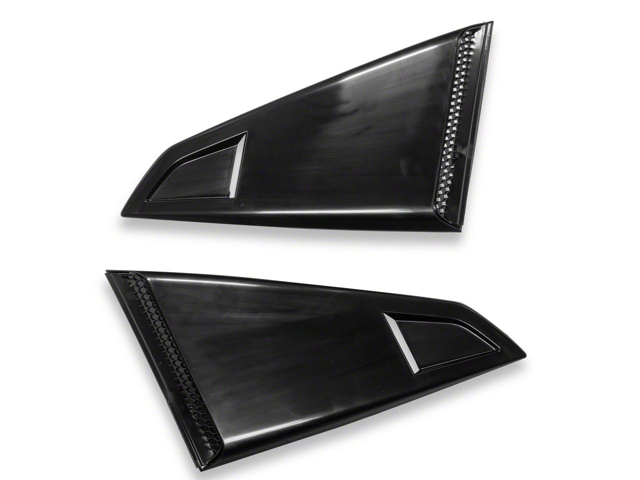 MP Concepts Mustang Quarter Window Scoops; Unpainted 438403 (24-25 ...