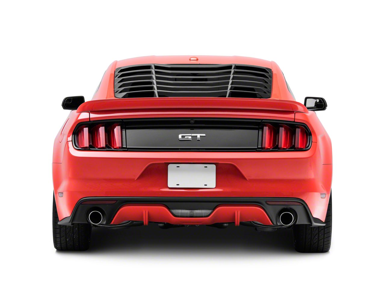 MP Concepts Mustang Rear Window Louvers; Matte Black 406682 (15-25 ...