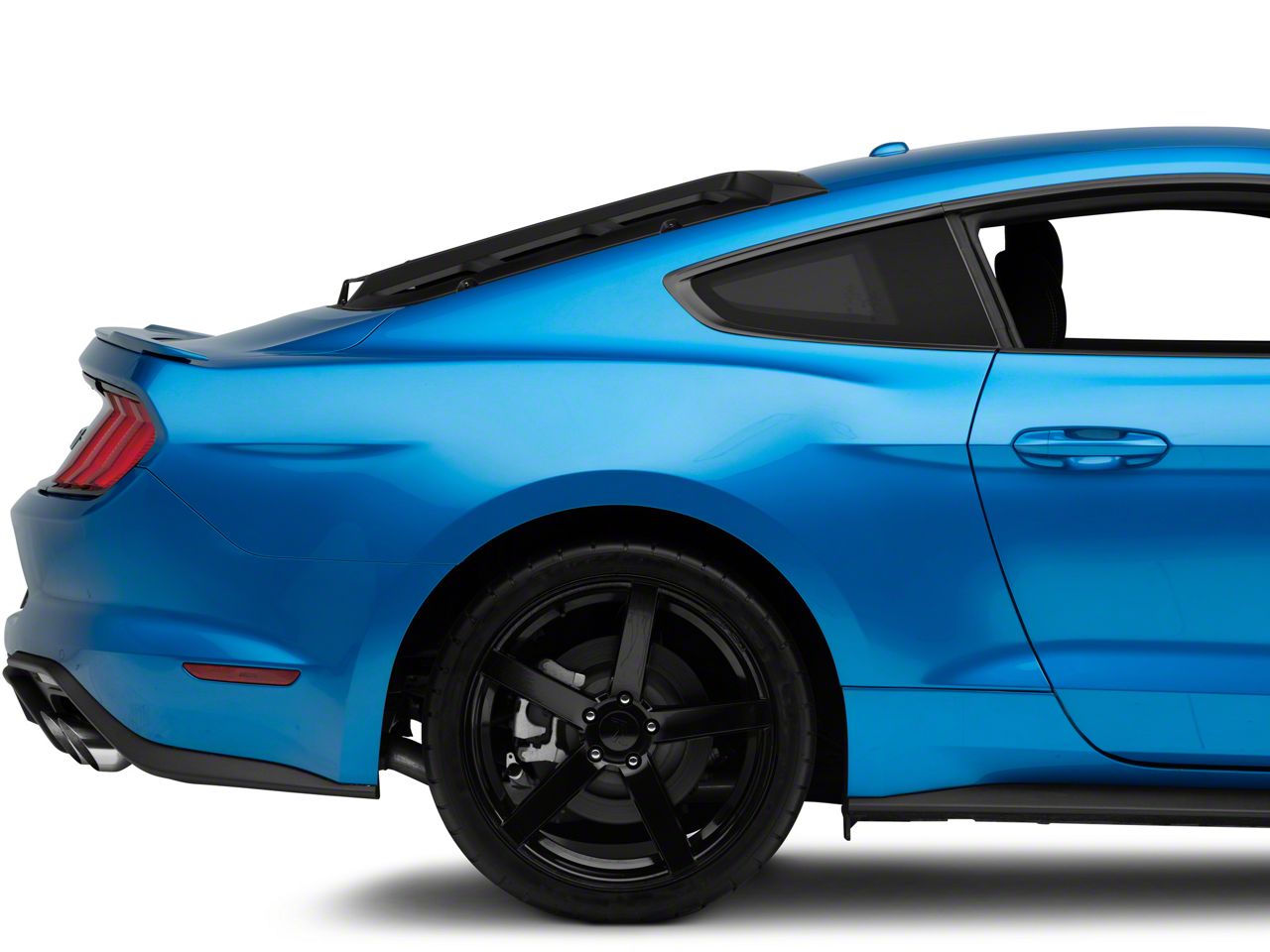 MP Concepts Mustang Rear Window Louvers; Matte Black 414652 (15-25 ...