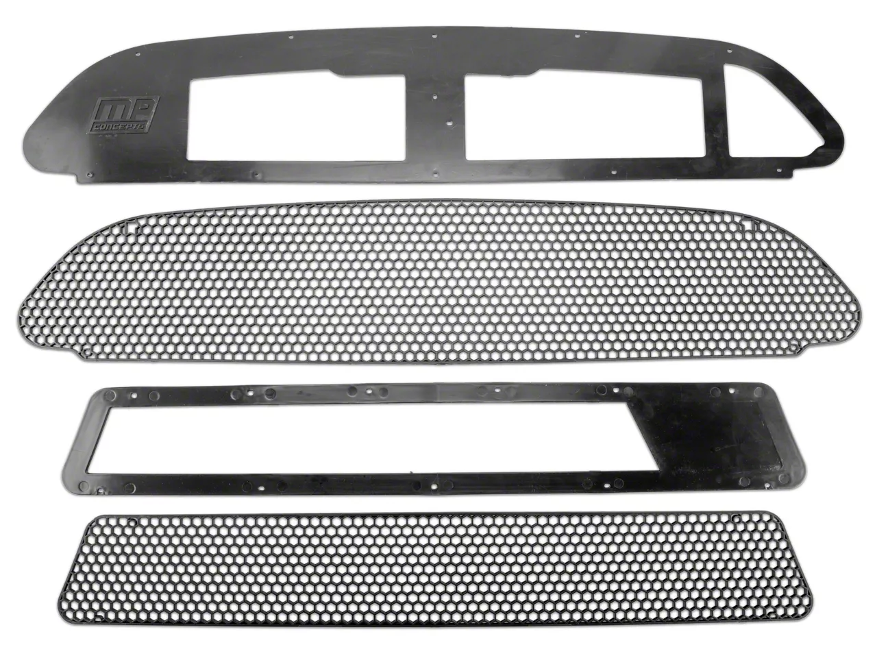 MP Concepts Mustang Replacement GT500 Style Front Bumper Grilles for ...