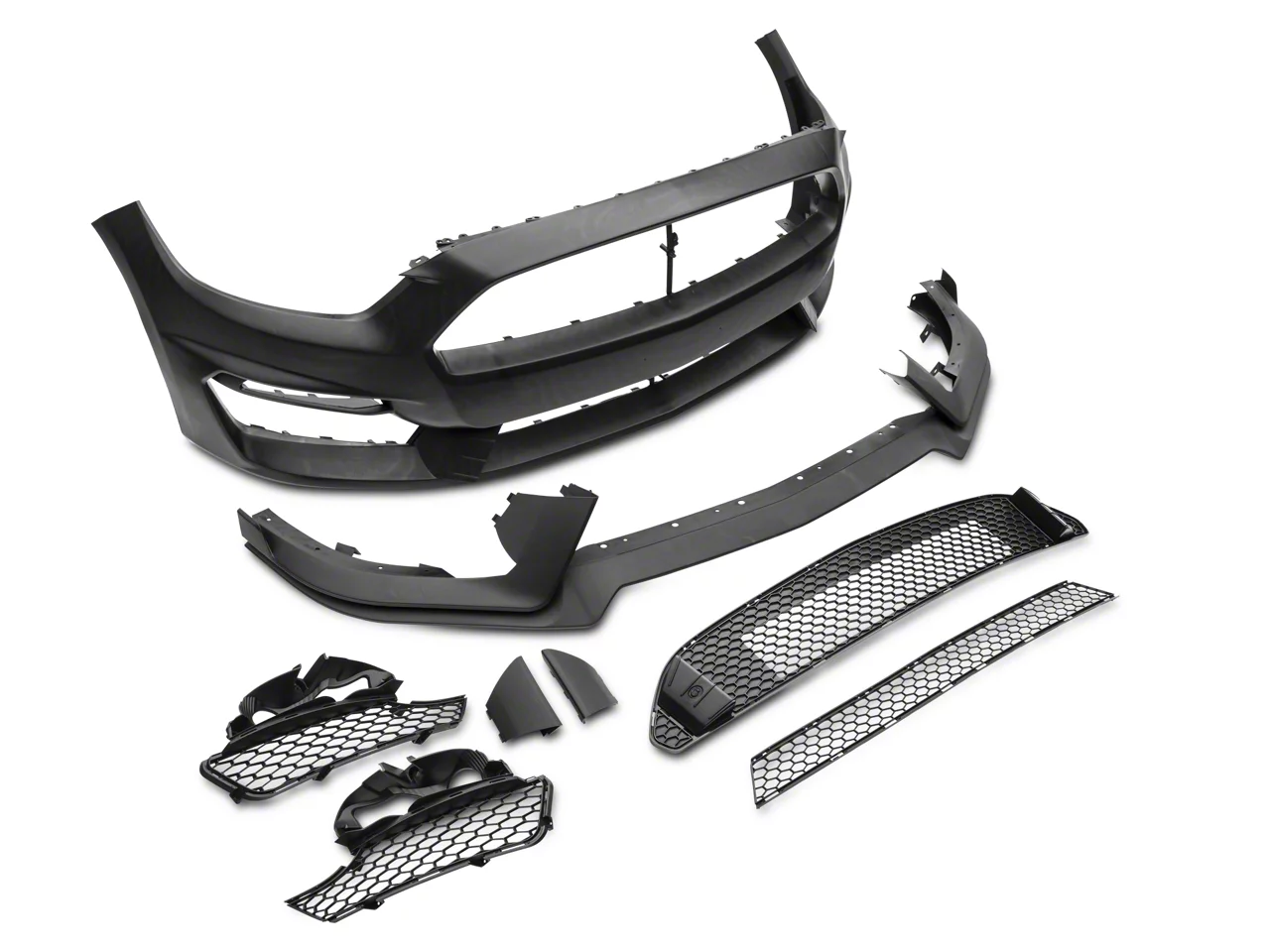 MP Concepts Mustang GT350 Style Front Bumper; Unpainted 397416 (15-17 ...