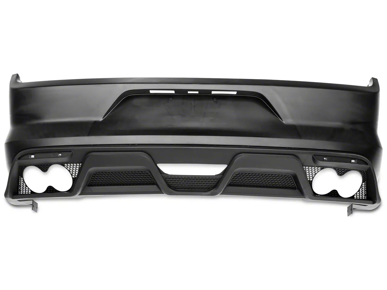 MP Concepts Mustang GT350 Style Rear Bumper and Diffuser Kit; Unpainted ...