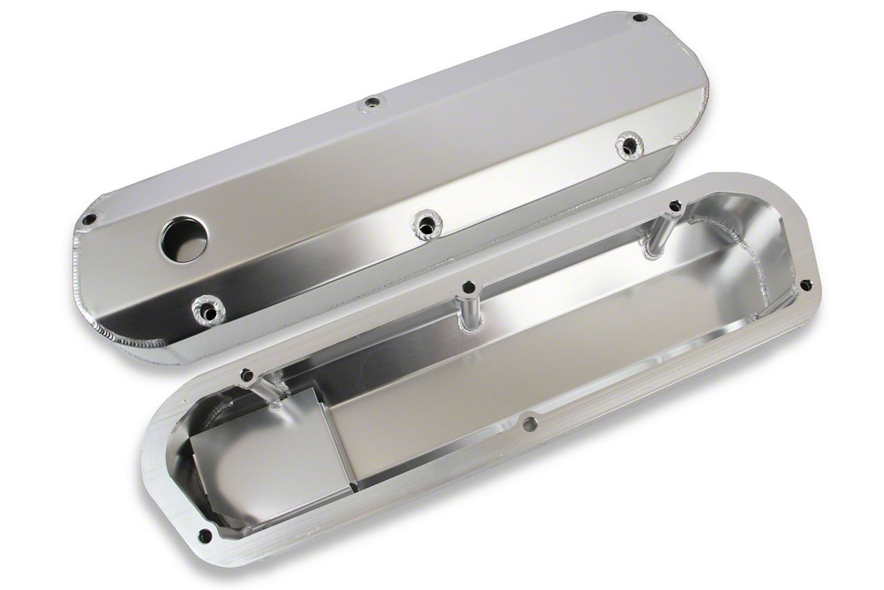Mr. Gasket Mustang Fabricated Aluminum Valve Covers; Silver 6843G (79 ...