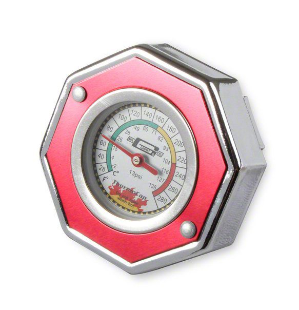 Mr. Gasket Mustang Thermocap Radiator Cap; 13 PSI; Red 2470R (79-93 ...