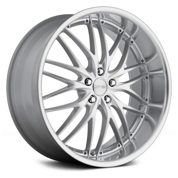 MRR Mustang GT1 Hyper Silver Machined Wheel; 20x10; 40mm Offset ...
