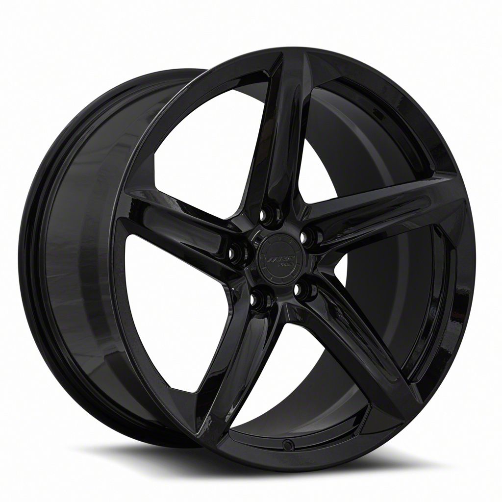 MRR Corvette Forged F23 Gloss Black Wheel; Left Directional; Rear Only ...